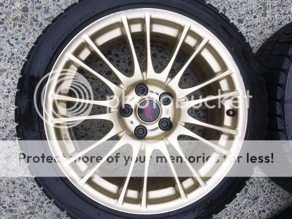 FS: (For Sale) GOLD BBS STI Wheels w/Winter Tires - NASIOC
