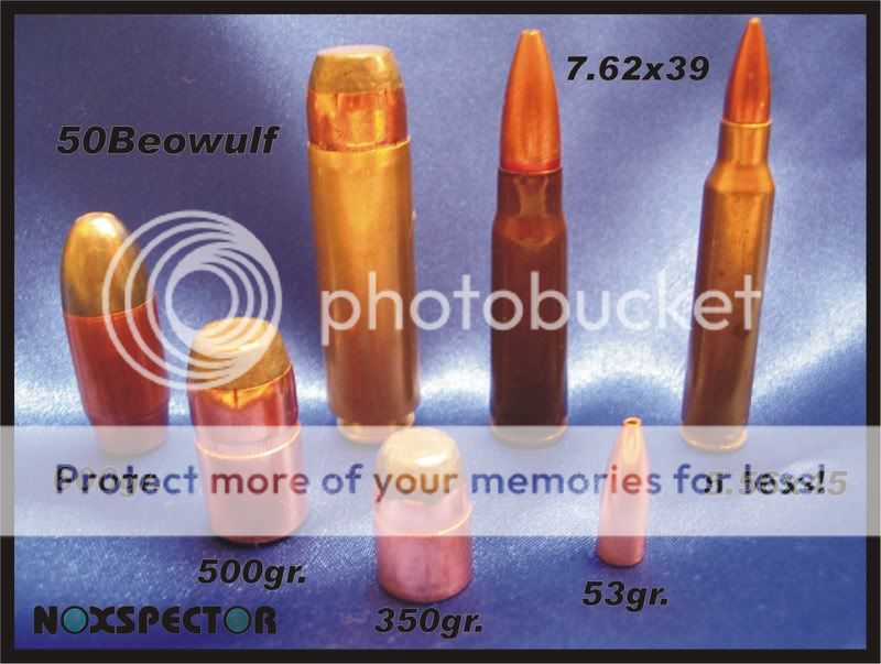 50 Beowulf Bullets 335gr to 600gr NOW with Suppressed Video > AR ...
