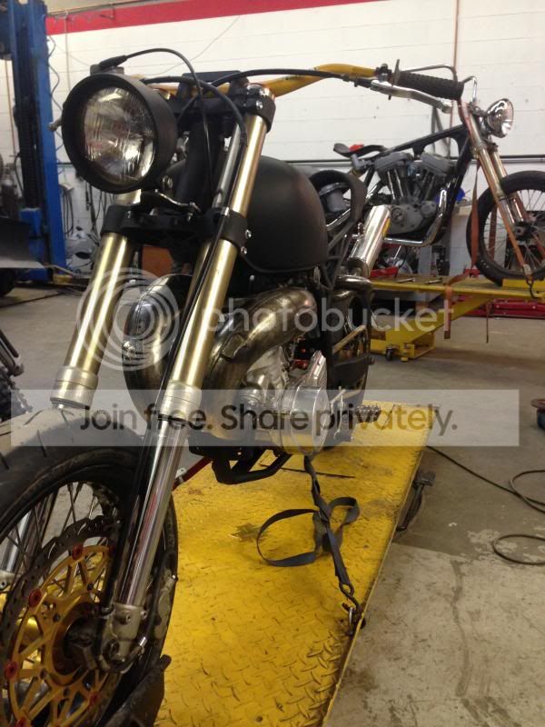 Turbo Banshee motor in a yamaha yzf/cafe chassis!!! | SuperMoto Junkie