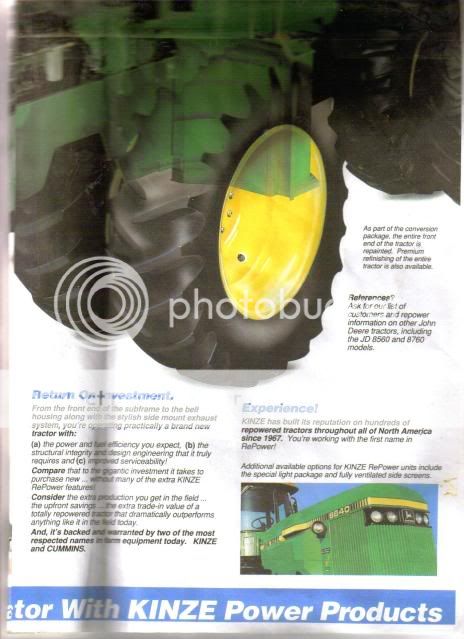 John Deere Tractors Discussion Board - kinze repower